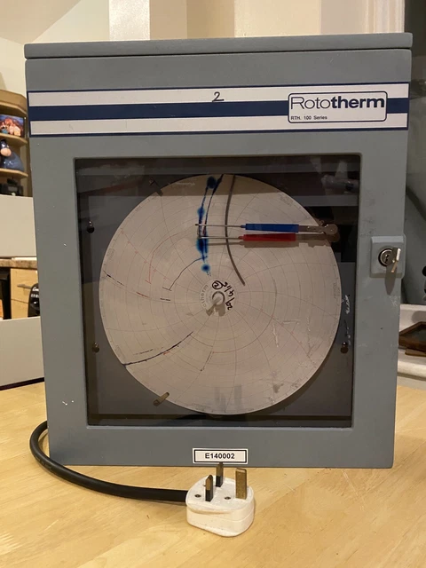 ROTOTHERM RTH 100 series chart recorder.collectable,rare,vintage,chart ...