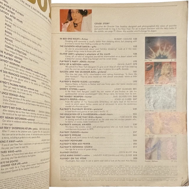 PLAYBOY MAGAZINE JANVIER 1980 avec pli central Gig Gangel ; Steve ...