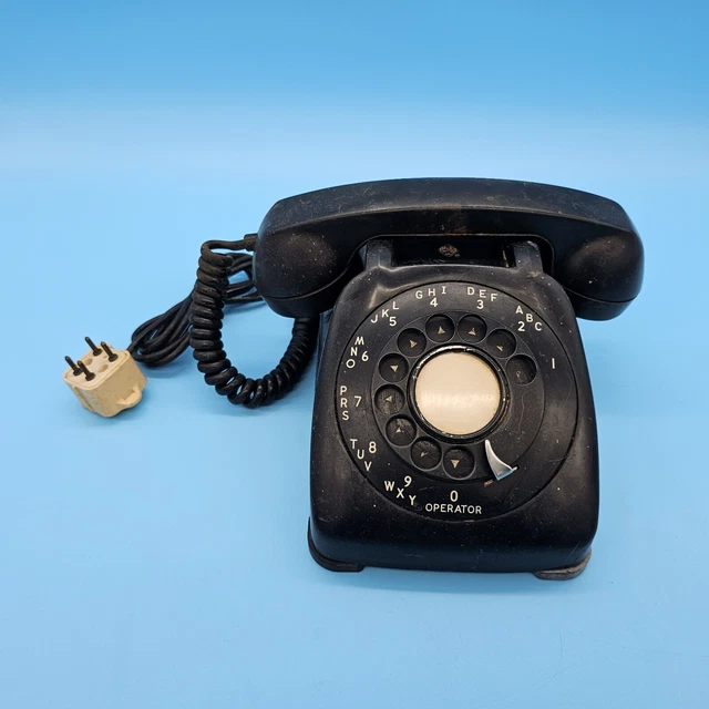 VINTAGE AUTOMATIC ELECTRIC Monophone Rotary Telephone Black £30.08 ...