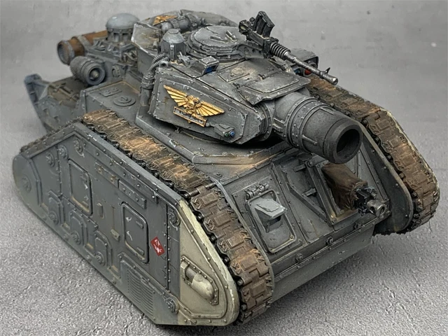 DEATH KORPS OF Krieg Mars Alpha Pattern Leman Russ Demolisher Warhammer ...