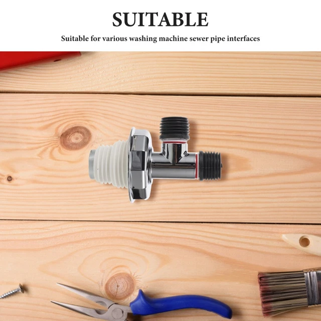 PLASTIC WASHING MACHINE Sewer Pipe Connector Sink Waste Fittings £10.35 ...