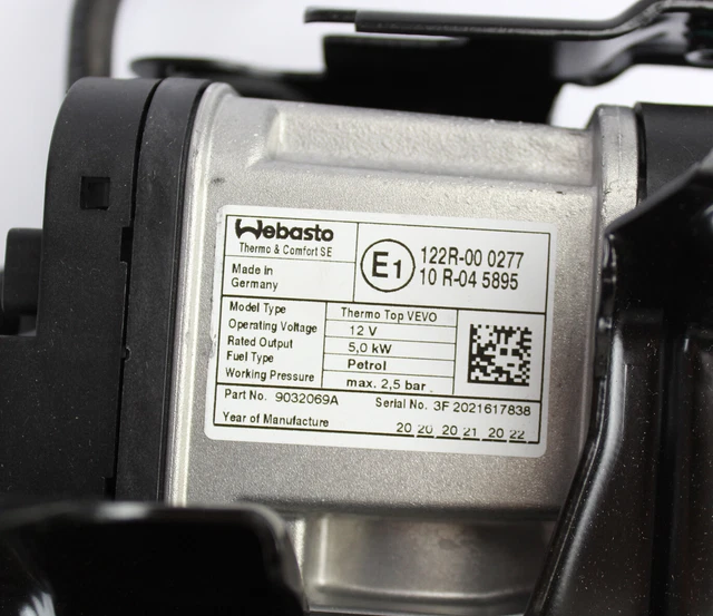 WEBASTO THERMAL HEATER top VEVO petrol VW Caddy Skoda 2K0815066A £245. ...