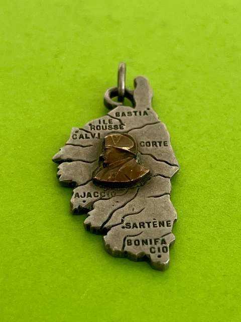 MÉDAILLE DE LA Corse et Napoléon Médaillon / Corsican and Napoleon Map ...