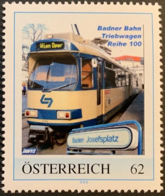 PM 8100397, EISENBAHN/RAILWAY,TRAIN, Badner Bahn/Triebwagen Reihe 100 ...