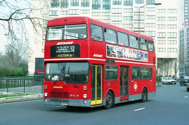 LONDON BUSES M1350 C350BUV MCW Metrobus Mk1 Bus Photo - Metroline £1.05 ...