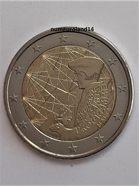 DISPO RARE 2 euro Malte 2022 Erasmus. NEUVE. Envoi en lettre suivie ...