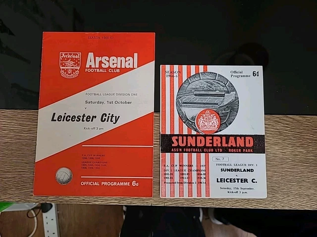 21 X LEICESTER City Away Programmes League And Cup 1966-1967 £30.00 ...