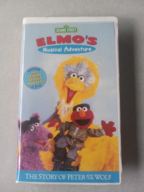 ELMO'S MUSICAL ADVENTURE VHS Tape Story of Peter and the Wolf Vintage ...
