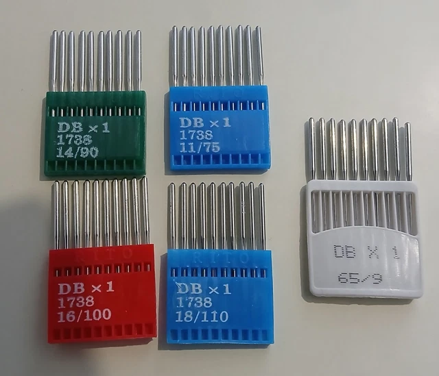 INDUSTRIAL SEWING MACHINE NEEDLES 50 x DBX1 MIXED LOT £6.49 - PicClick UK