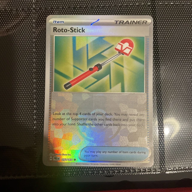 POKEMON TCG ROTO-STICK Prismatic Evolutions Pokeball Reverse Holo Card ...