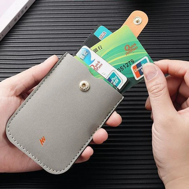 LAMINATED CONCEALED ID Card Holder RFID Blocking Business Card Case Men ...