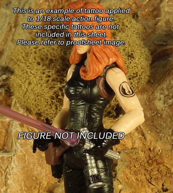 1/12 SCALE WATERSLIDE Decals for Action Figure tattoos: Russian Mafia ...