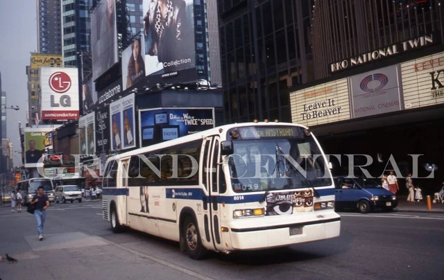 ORIGINAL 1997 NYCTA Mta New York City Bus Slide Rts-06 #8014 Manhattan ...