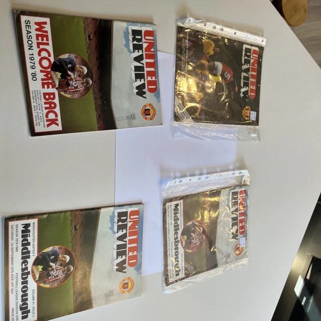X3 MANCHESTER United Football Programmes 1979/80 £1.42 - PicClick UK