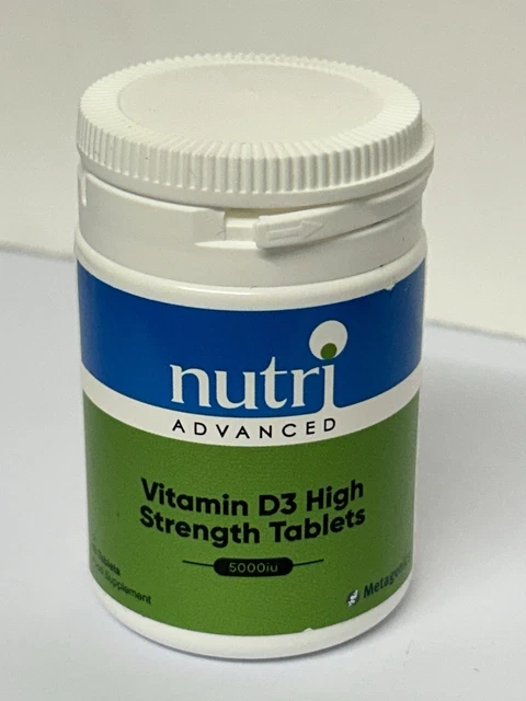 NUTRI ADVANCED - Vitamin D3 High Strength 60 Tablets 5000iu. NEW. EXP ...