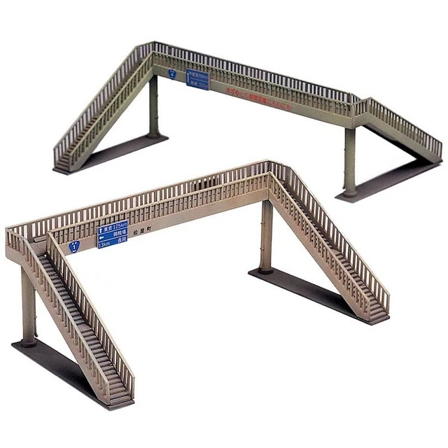 N GAUGE DOUBLE Track Footbridge Kit for 2 Footbridges for Model Railway ...