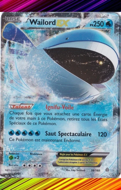 WAILORD EX - XY5:Primo Choc - 38/160 - Carte Pokemon Française EUR 22 ...