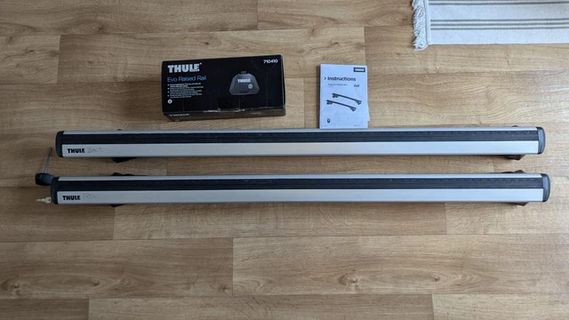 THULE WINGBAR EVO 711300 Thule raised rail Evo Foot Pack 710410 Car ...