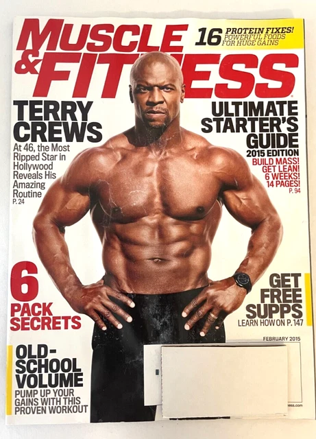 PRE OWNED MUSCLE & Fitness Magazine Terry Crews Feb 2015 $9.00 ...