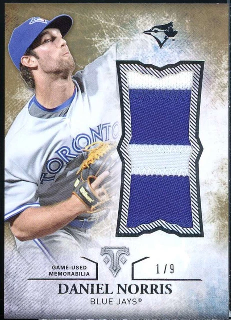 CARTE DANIEL NORRIS 2015 Topps triple fil unité reliques or #UJRDNO EUR ...