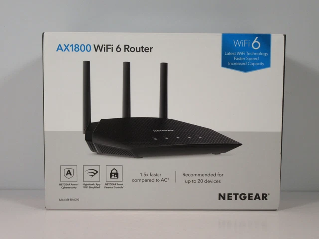 NETGEAR AX1800 WIFI 6 Router RAX10 $24.99 - PicClick