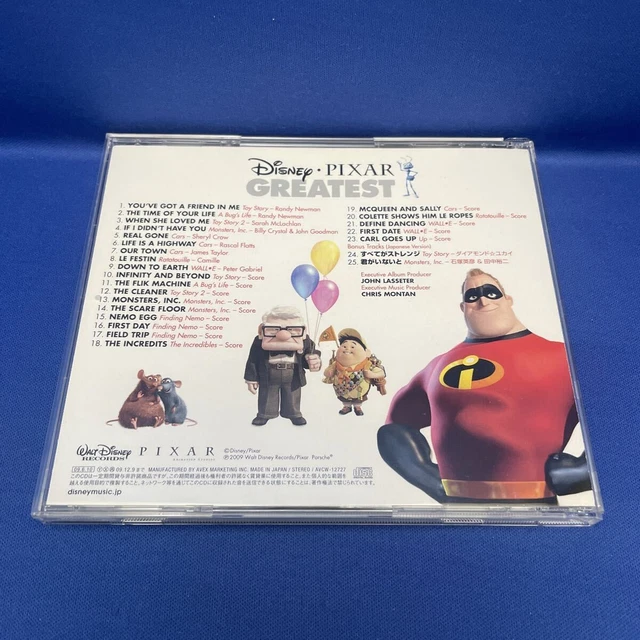 DISNEY PIXAR GREATEST (Soundtrack) Disney Pixar Greatest Album CD ...