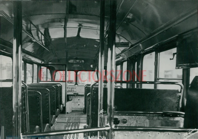 1950'S LEYLAND BUS Strommens interior Sweden Original Press Photo 8x4 ...