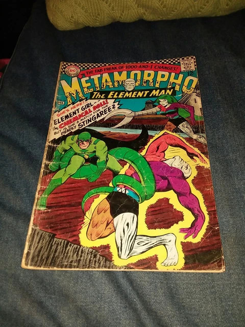 METAMORPHO #10 DC comics 1967 1st appearance origin Element Girl silver ...