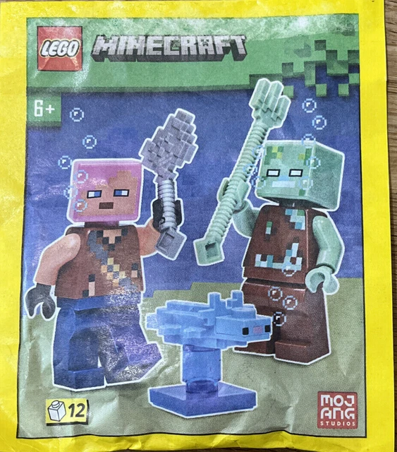 FIGURINE NEUF POLYBAG Foil Lego Minecraft 662303 Noye Et Axolotl EUR 4 ...