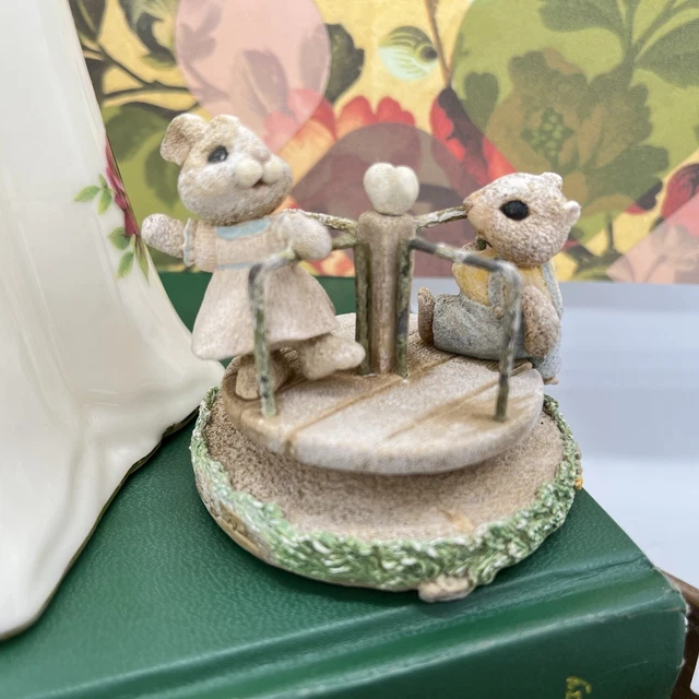 HALLMARK TENDER TOUCHES “playground go-round” bunny chipmunk spring ...