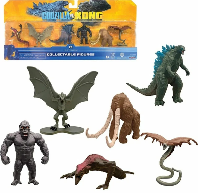 MONSTERVERSE GODZILLA VS. Kong Mini Monster 6 Figure pack-Free Postage ...
