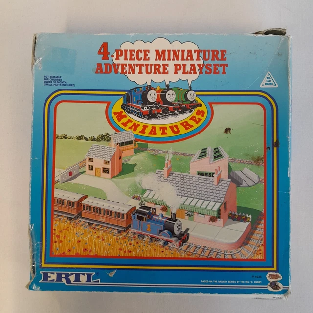 VINTAGE ERTL THOMAS The Tank Engine Miniature Playset with Die Cast ...
