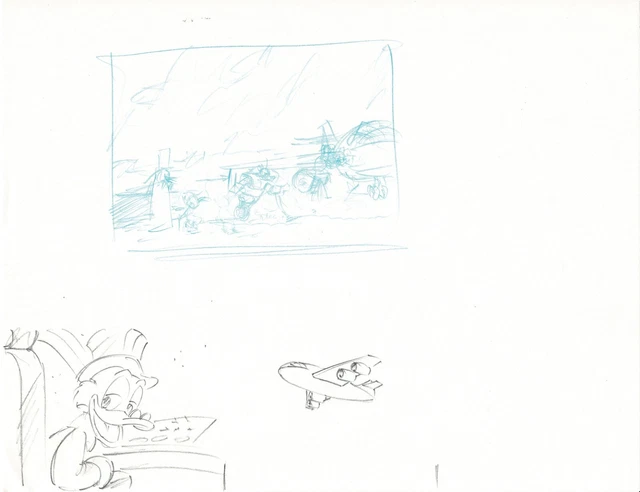 DUCKTALES WALT DISNEY Production Animation Drawing frm Animators Estate ...