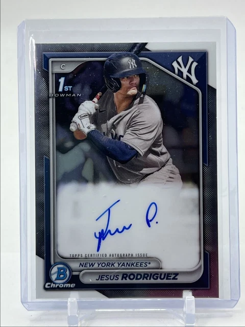 JESÚS RODRÍGUEZ 2024 Bowman Cromo Primer Autógrafo De Béisbol ...