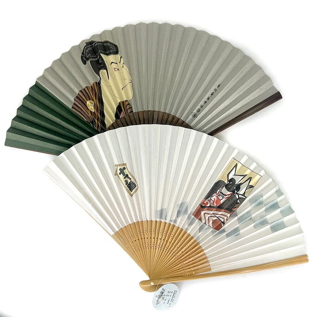 VINTAGE YAMANI KABUKI Yukiyo-e Sensu Fans from Japan - 2 $96.92 ...