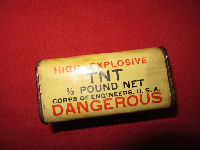 ORIGINAL WW2 US Army 1/2 Pound TNT Demolition Block Engineers ...