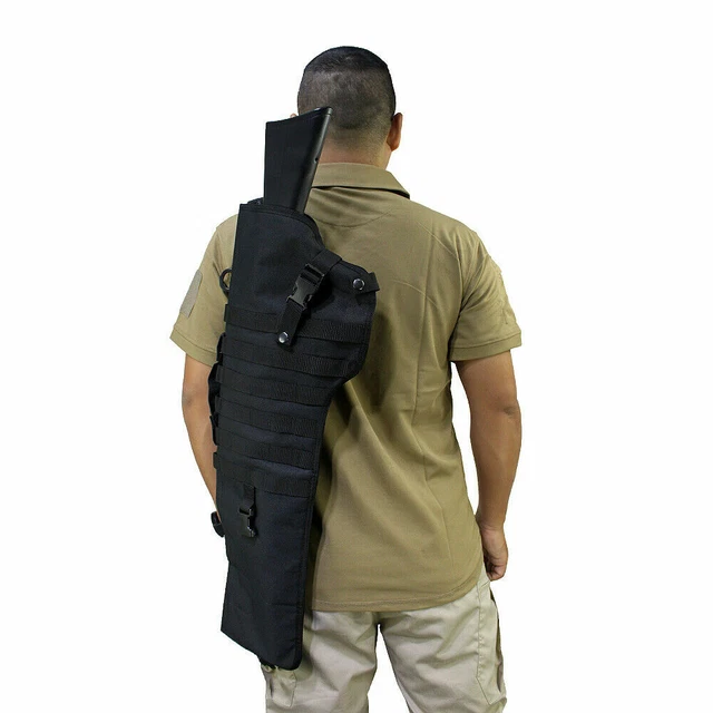 NEW TACTICAL MOLLE Shotgun Rifle Scabbard Shoulder Holster Gun Storage ...