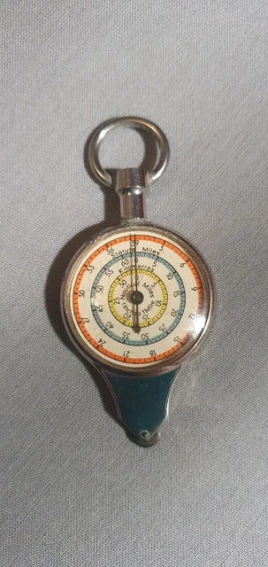 VINTAGE ALVIN OPISOMETER Map Measure Wheel Germany Curvimeter Drafting ...