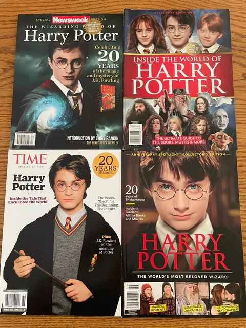 4 HARRY POTTER MAGAZINES Time NEWSWEEK Hollywood Spotlight COLLECTOR'S ...