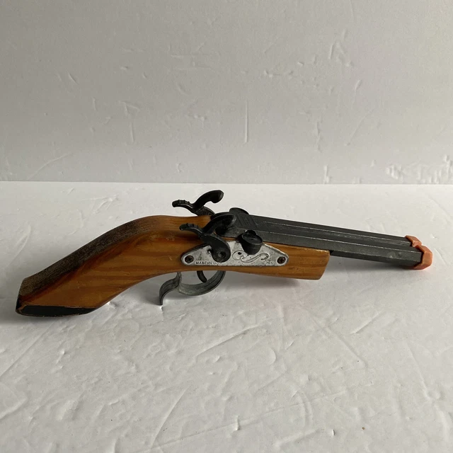 VINTAGE DISNEY TOY Cap Gun, Replica By Parris TN Double Flintlock Works ...