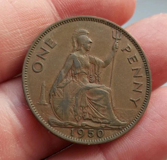 RARE COLLECTABLE GRADE 1950 Penny George VI £1.16 - PicClick UK