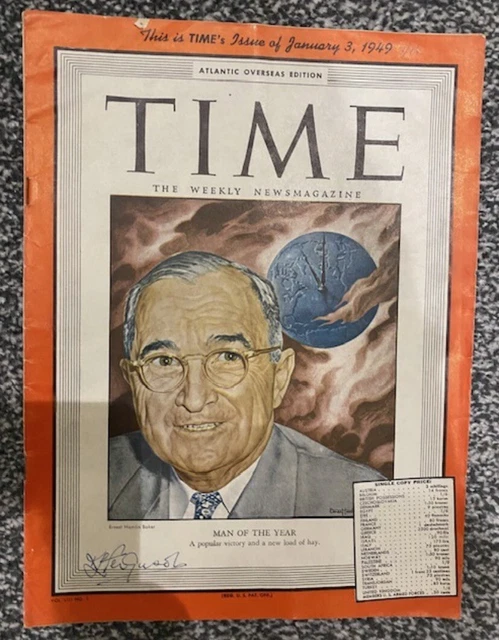 TIME MAGAZINE 1949 Harry Truman Man Of The Year KKK Vintage Adverts NO ...
