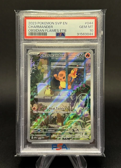 2023 POKEMON SVP EN Fiamme di ossidiana ETB Promo #44 Charmander PSA 10 ...