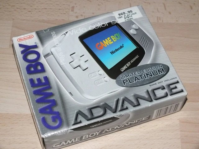 NINTENDO GBA GAME Boy Advance Boîte vide console Platinium Import US ...