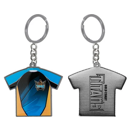 GOLD COAST TITANS NRL Keyring JERSEY Key Ring Man Cave Bar Birthday ...