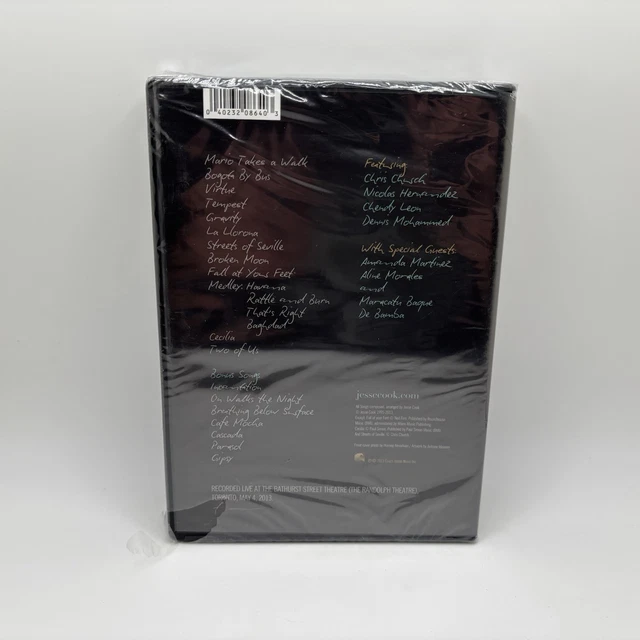 *SEALED* JESSE COOK: Live At The Bathurst Street Theatre Concert DVD ...