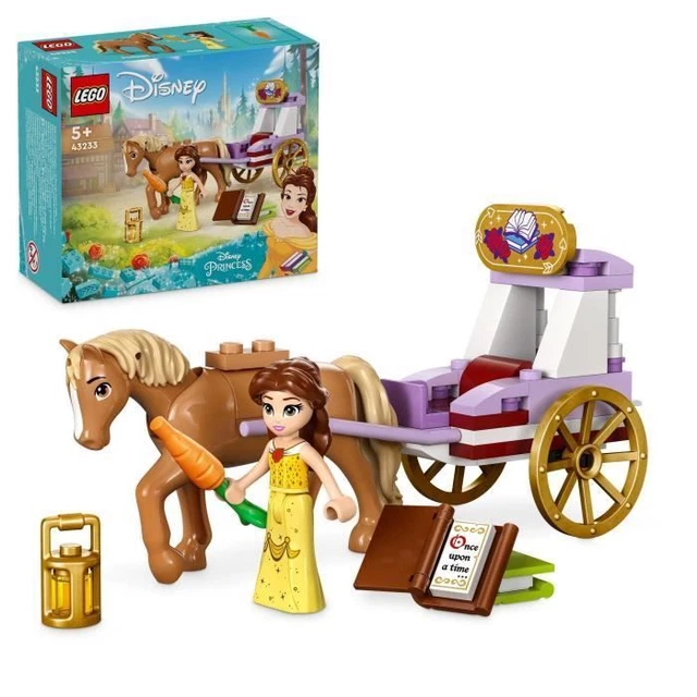 LEGO 43233 DISNEY Princess L'Histoire de Belle - La Caleche, Jouet avec ...