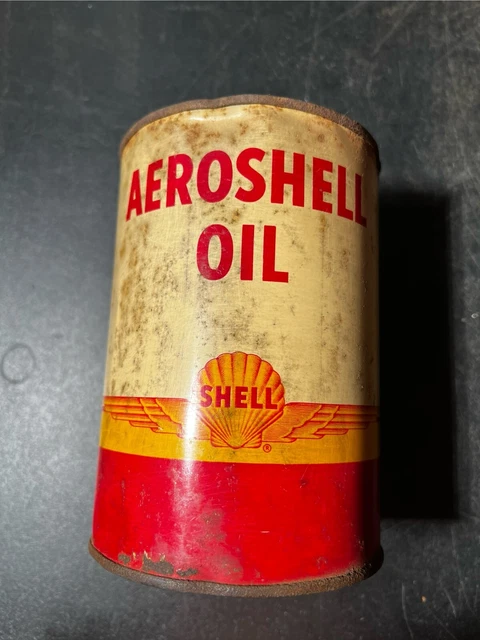 RARE VINTAGE SHELL Aeroshell Oil Metal Can ( Full) 1-QT SAE 30 $23.63 ...