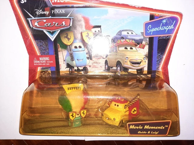 MATTEL DISNEY PIXAR Cars Ferrari Fan Luigi & Guido SUPERCHARGED Movie ...