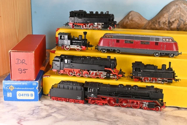ROCO FLEISCHMANN GÜTZOLD H0 Dampf & Dieselloks der DB 6-tlg. für ...